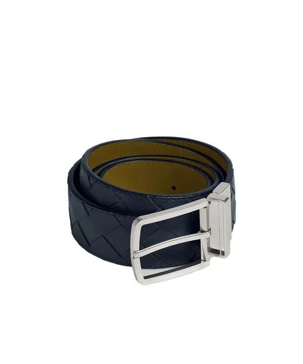 Bottega Veneta Intrecciato Reversible Belt - Brown