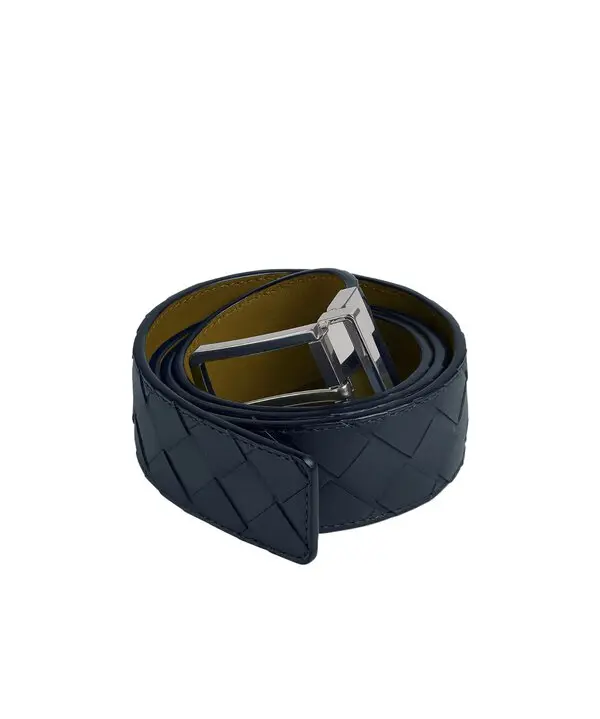 Bottega Veneta Intrecciato Reversible Belt - Brown