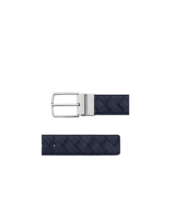 Bottega Veneta Intrecciato Reversible Belt - Brown