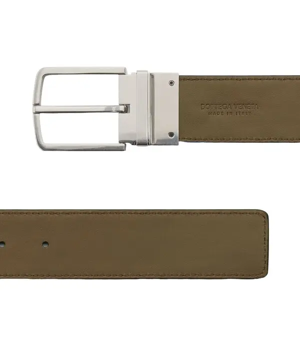 Bottega Veneta Intrecciato Reversible Belt - Brown