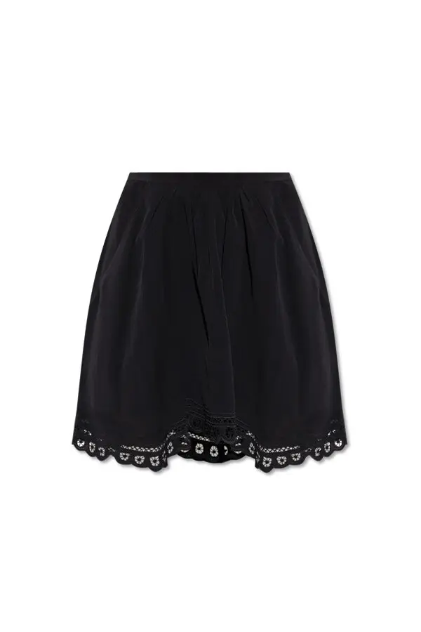 Isabel Marant Étoile Francesca Mini Skirt With Lace Detail