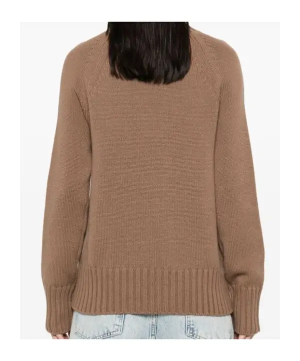 Max Mara Turtleneck Knitted Jumper - Brown