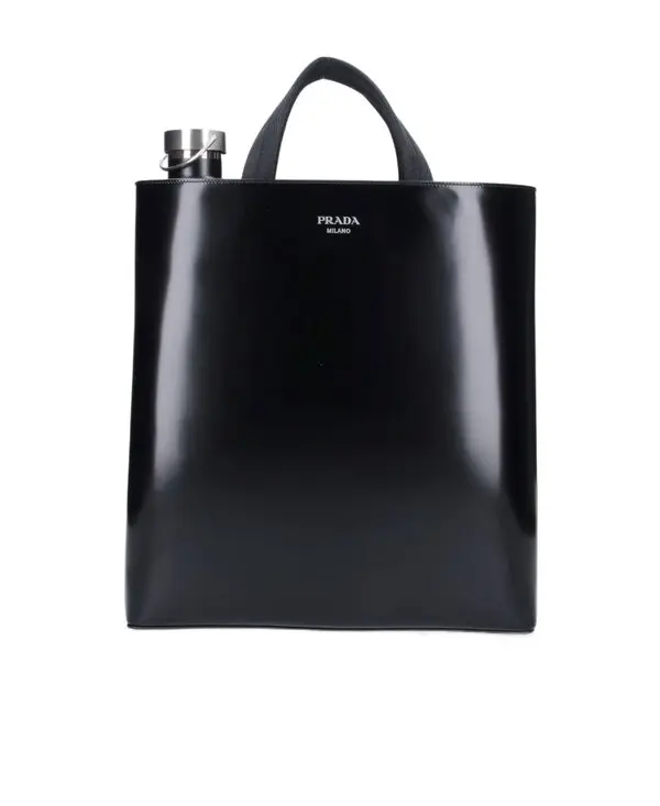 Prada Logo Top Handle Bag