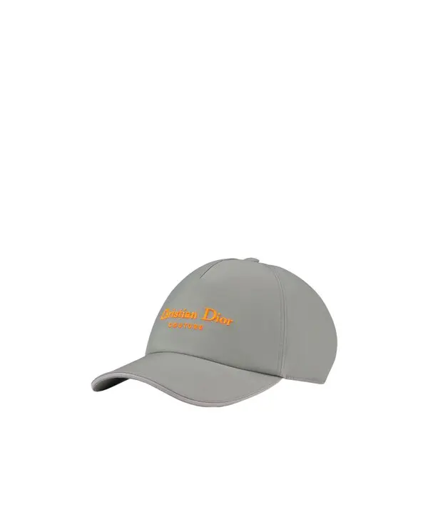 Dior Embroidered Cap - Gray