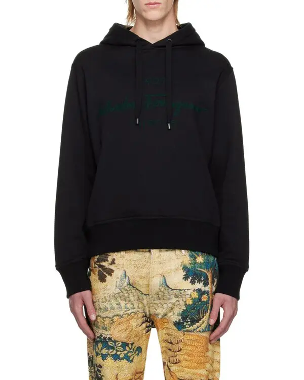 FERRAGAMO Embroidered-logo Hoodie