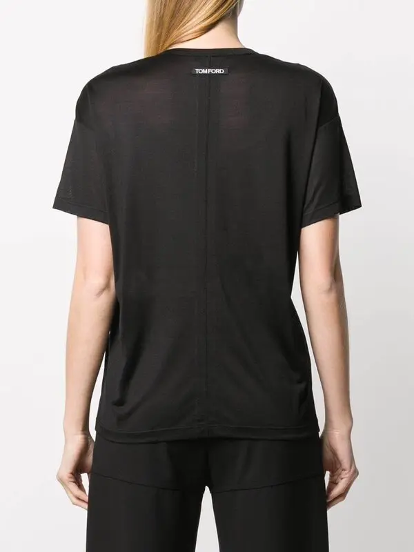 TOM FORD Logo Patch Short Sleeve T-shirt