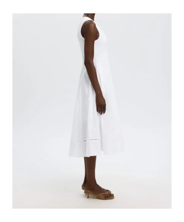 SELECTED Sleeveless Boat Neck Dress With Side Pockets