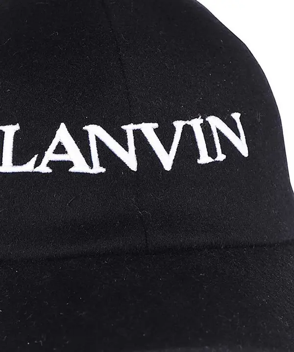 LANVIN Logo Baseball Cap - Black