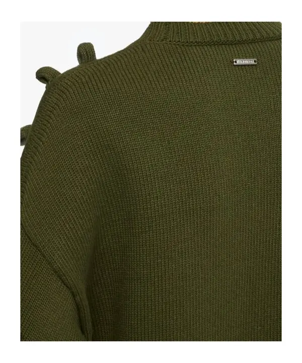 J.W.ANDERSON Jw Anderson Cropped Loop Jumper - Khaki