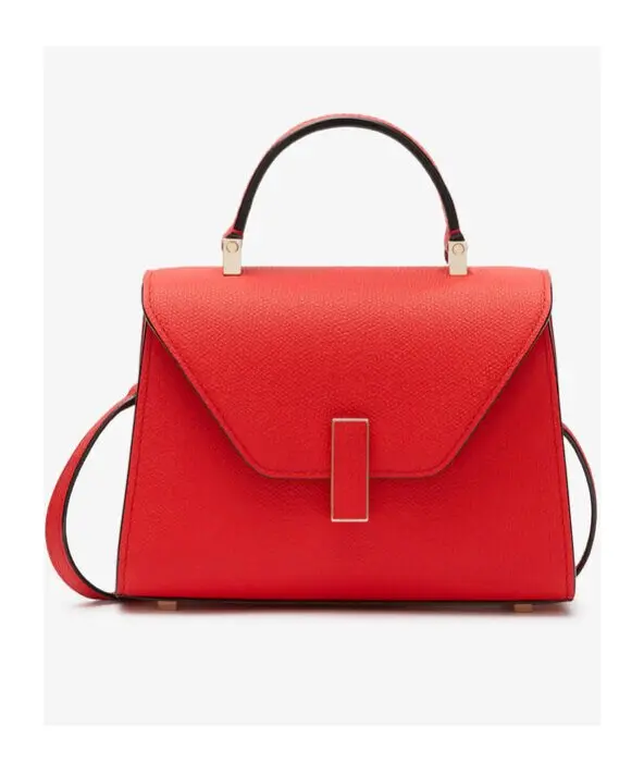 VALEXTRA Iside Foldover Micro Crossbody Bag - Cremisi Red