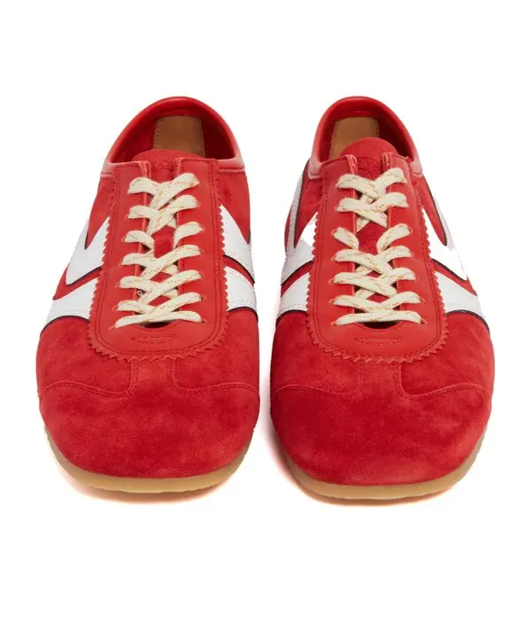 Dries Van Noten Panelled Lace-up Sneakers - Red