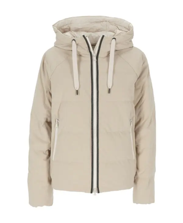 Brunello Cucinelli Padded Down Jacket With Drawstring Hood