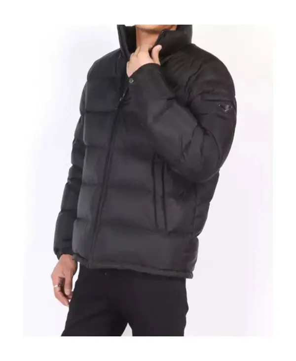 Prada Logo Quilted Down Jacket