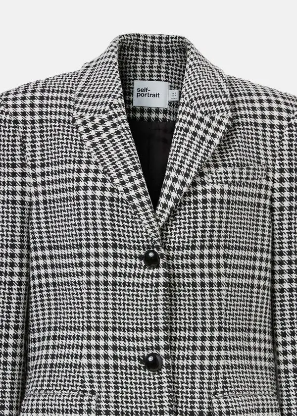 SELF-PORTRAIT Houndstooth Blazer