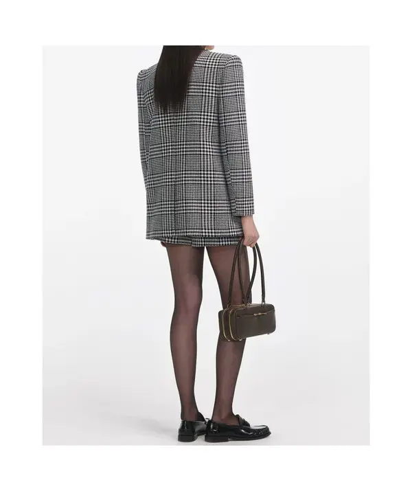 SELF-PORTRAIT Houndstooth Blazer