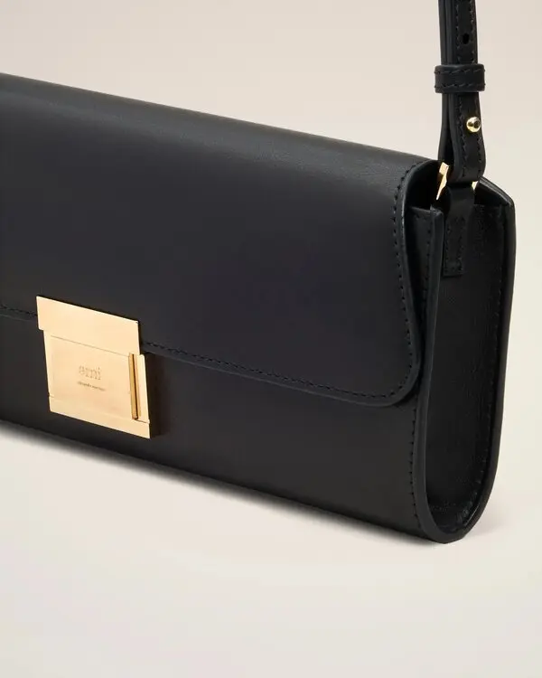 AMI Paris Mimi Pouch With Gold Tone Clasp