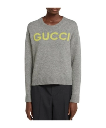 Gucci Logo Intarsia Knit Jumper