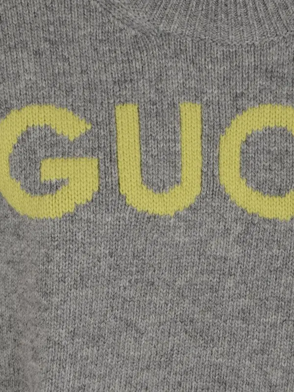 Gucci Logo Intarsia Knit Jumper