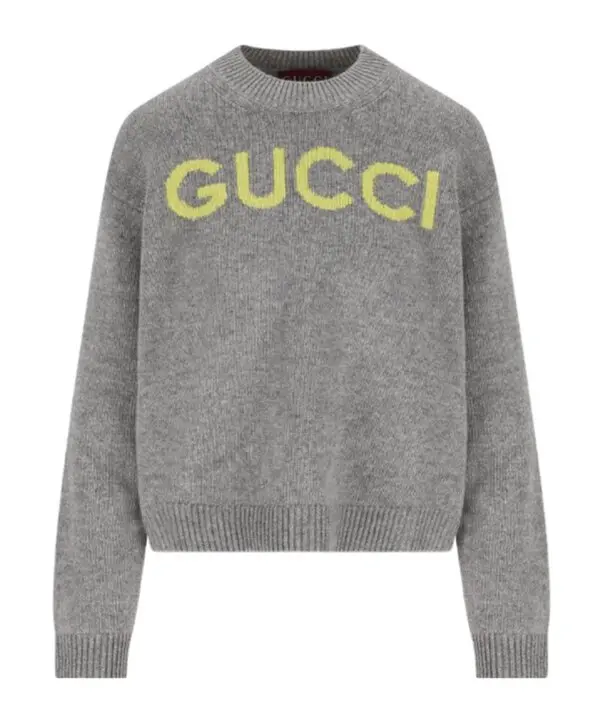 Gucci Logo Intarsia Knit Jumper