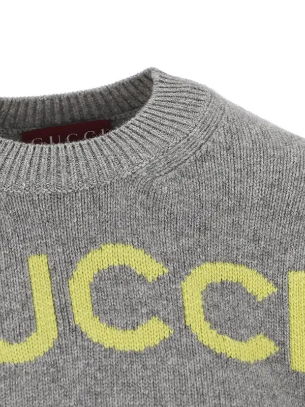Gucci Logo Intarsia Knit Jumper