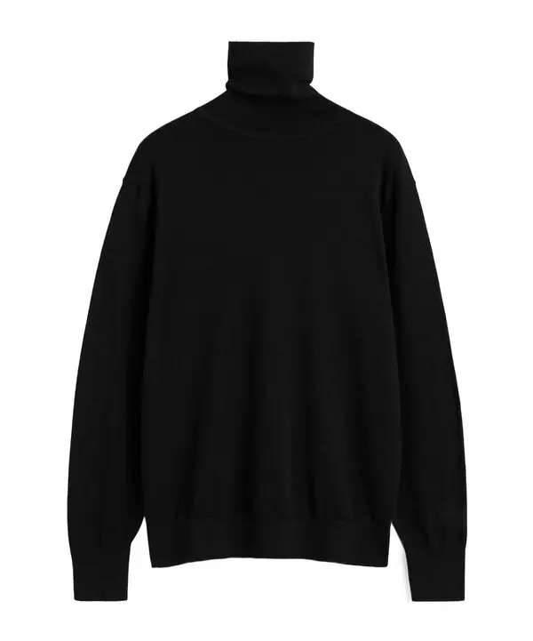 TOTEME Roll Neck Knitted Jumper - Black