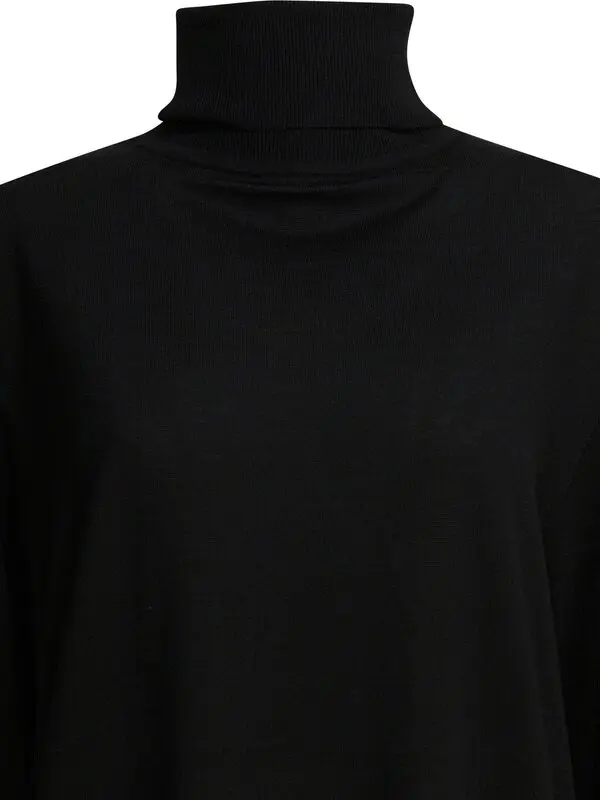 TOTEME Roll Neck Knitted Jumper - Black