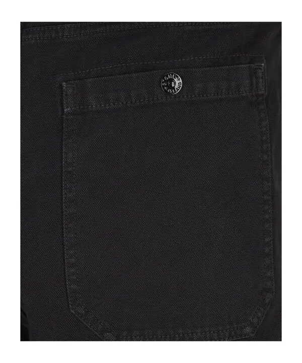 Stone Island Logo Patch Loose Fit Trousers