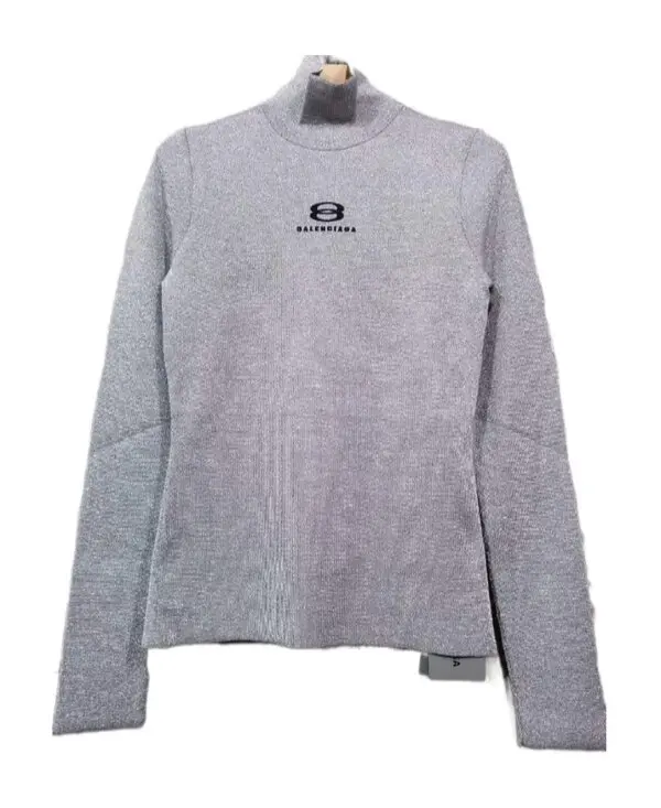 Balenciaga High-neck Long-sleeve Sweater
