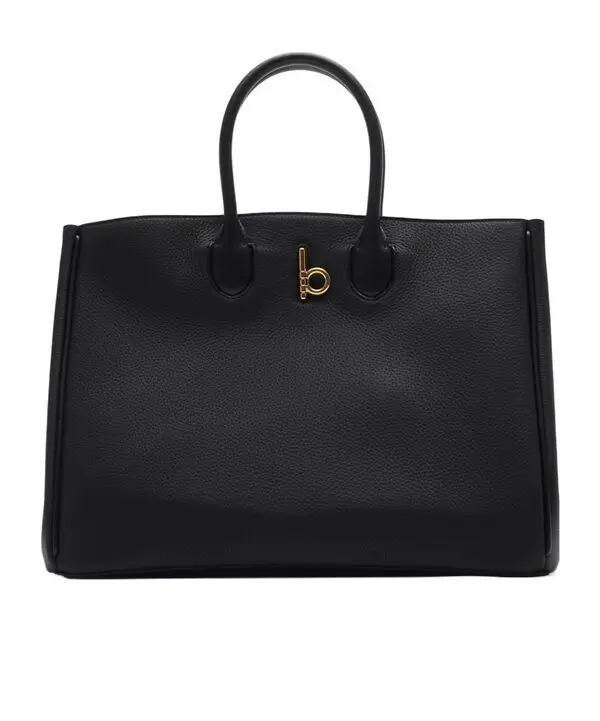 Burberry Rocking Horse Medium Top Handle Bag - Black
