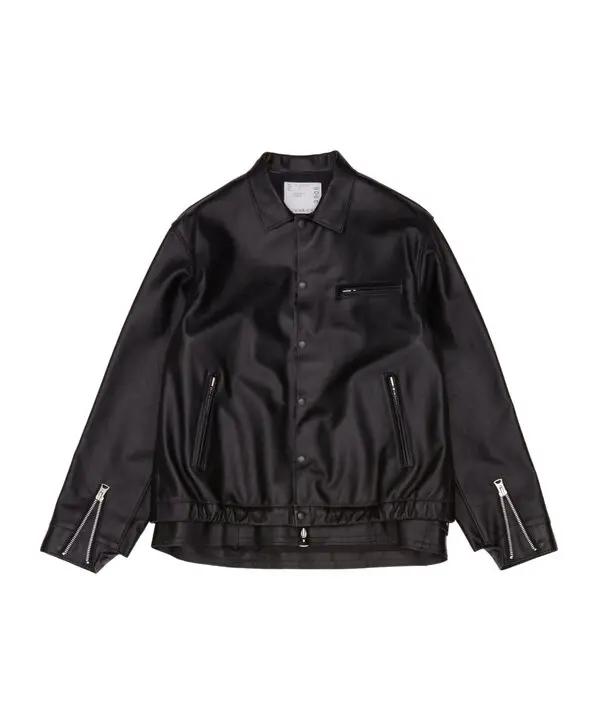 Sacai Leather Blouson Jacket