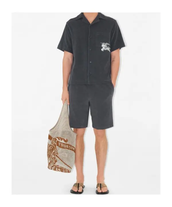 Burberry Ekd Printed Towelling Shirt