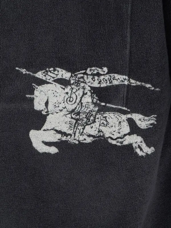 Burberry Ekd Printed Towelling Shirt - Magnet