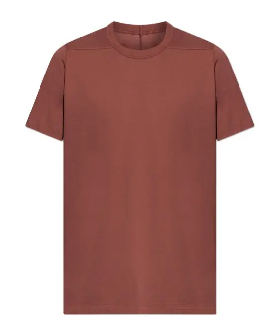 Rick Owens Crewneck Short Sleeve T-shirt - Red