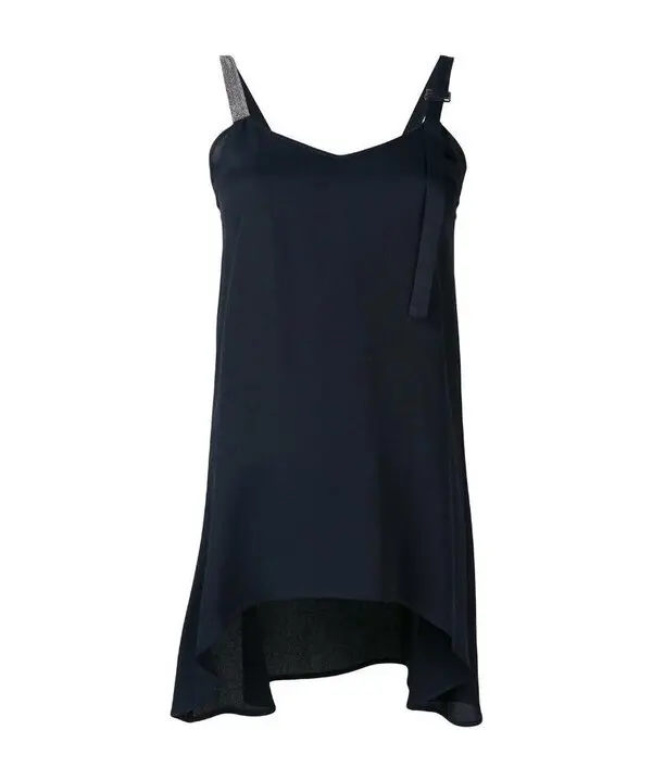 Fabiana Filippi Sleeveless Asymmetrical Hem Top