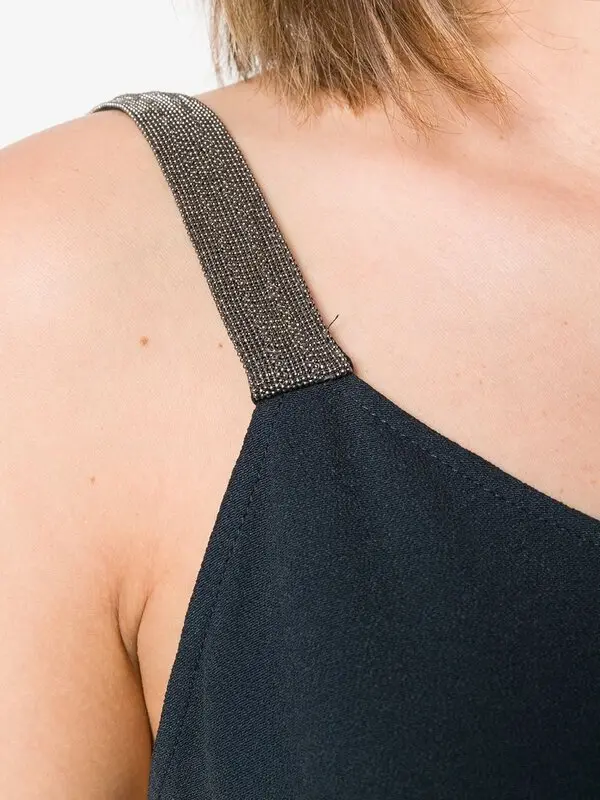 Fabiana Filippi Sleeveless Asymmetrical Hem Top