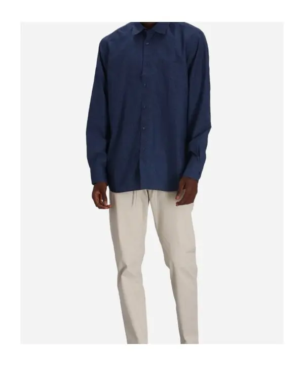 Hugo Boss Long-sleeved Shirt - Navy Blue