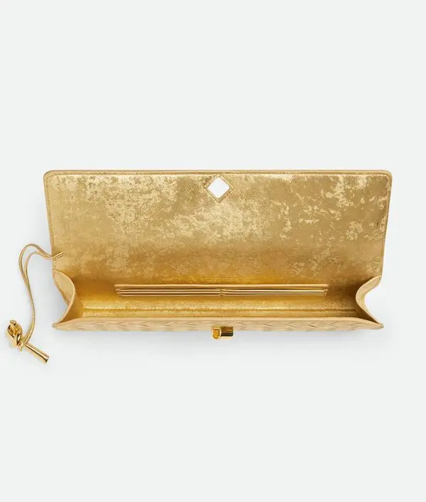 Bottega Veneta Andiamo Clutch Bag - Golden