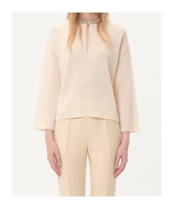Valentino Garavani Embellished Long-sleeved Jumper