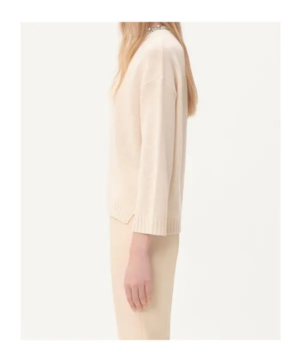 Valentino Garavani Embellished Long-sleeved Jumper - Birch