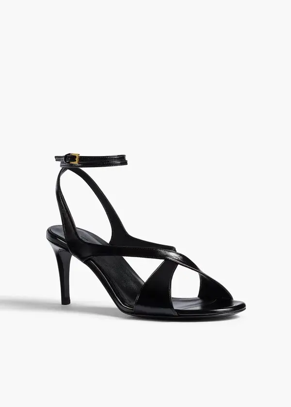 Khaite Liria Ankle Strap Sandals - Black