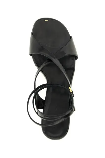 Khaite Liria Ankle Strap Sandals - Black