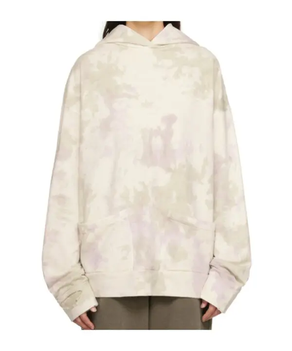 We11Done Tie-dye Hoodie With Graphic Detail