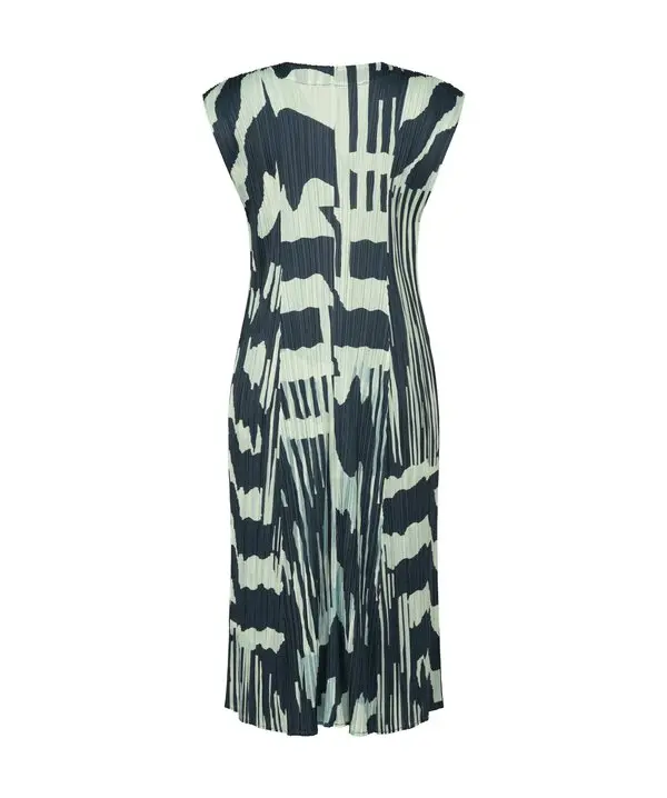 Issey Miyake Refraction Pleated Vest - Gray Navy