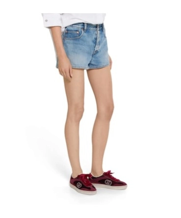 Gucci Gg Logo Patch Low-top Sneakers - Bordeaux