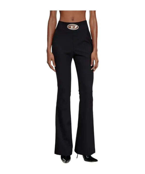 DIESEL® Logo Plaque Flare Pants