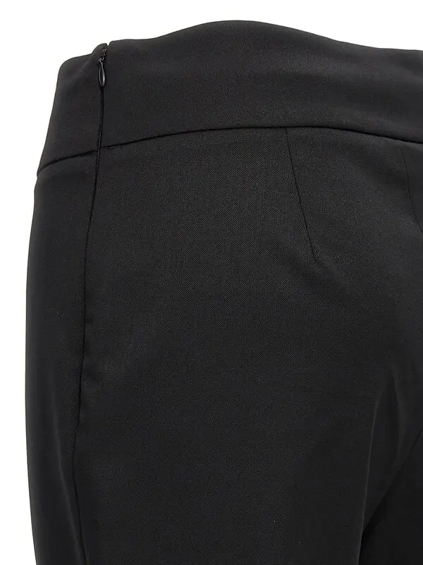 DIESEL® Logo Plaque Flare Pants - Black