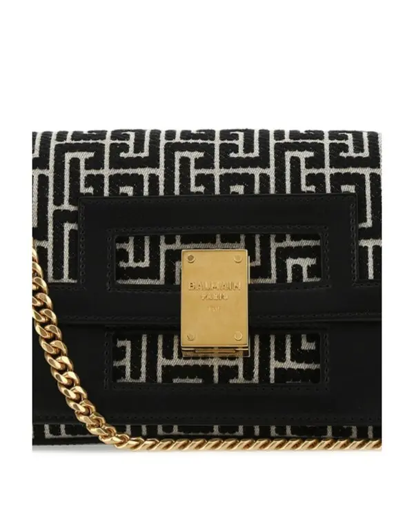Balmain 1945 Monogram Shoulder Bag