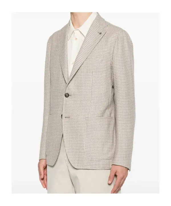 Tagliatore Single-breasted Suit Jacket - Nude