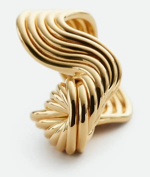 Bottega Veneta Slice Ring - Yellow
