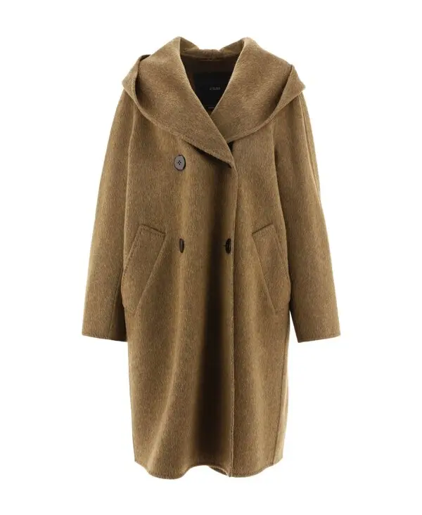 Max Mara Double-breasted Long-sleeved Coat - Green